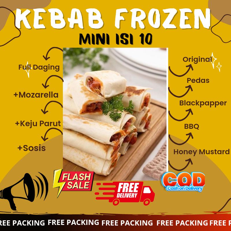 Jual Kebab Mini Frozen isi 10 [Termurah dan Terlaris] BISA KIRIM ...