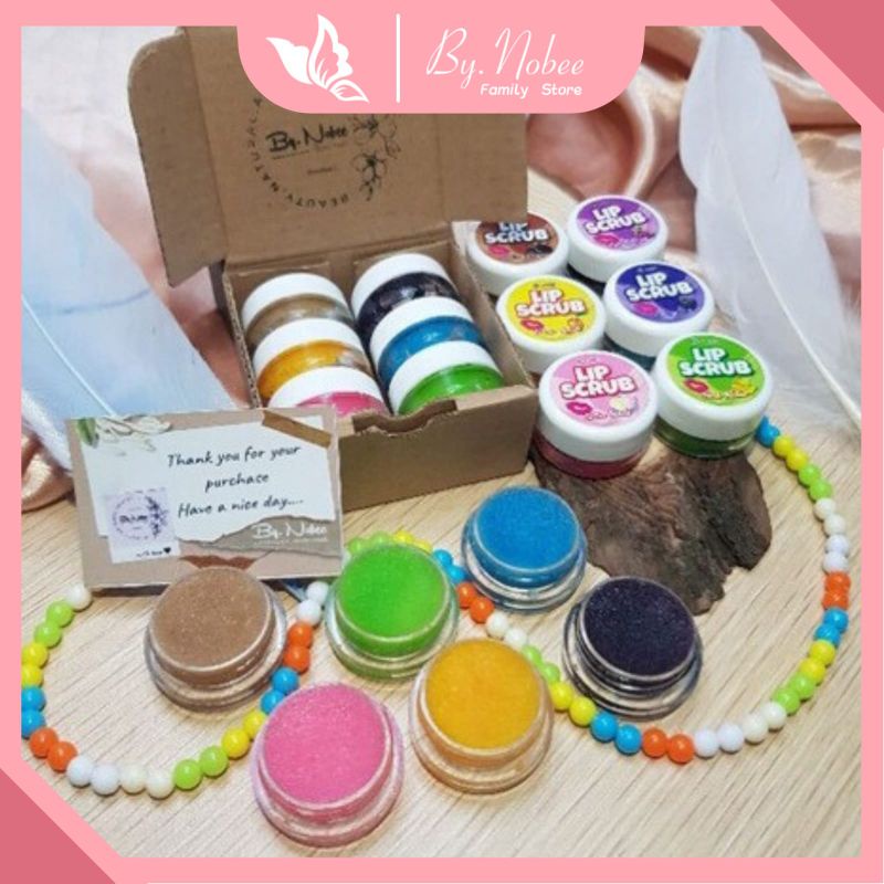 Jual PAKET LIP SCRUB ALL VARIANT | Best seller Original by. Nobee (6 ...