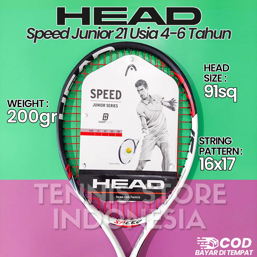Jual Head Speed Junior JR 21 ( Raket Tenis Anak usia 4 5 6 Tahun ...