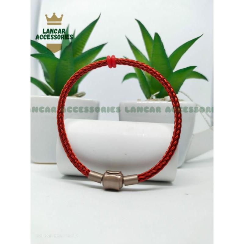 Jual (J.J㊚6 ) Gelang Tali Kawat Anti Air Waterproof Untuk Charm Liontin ...