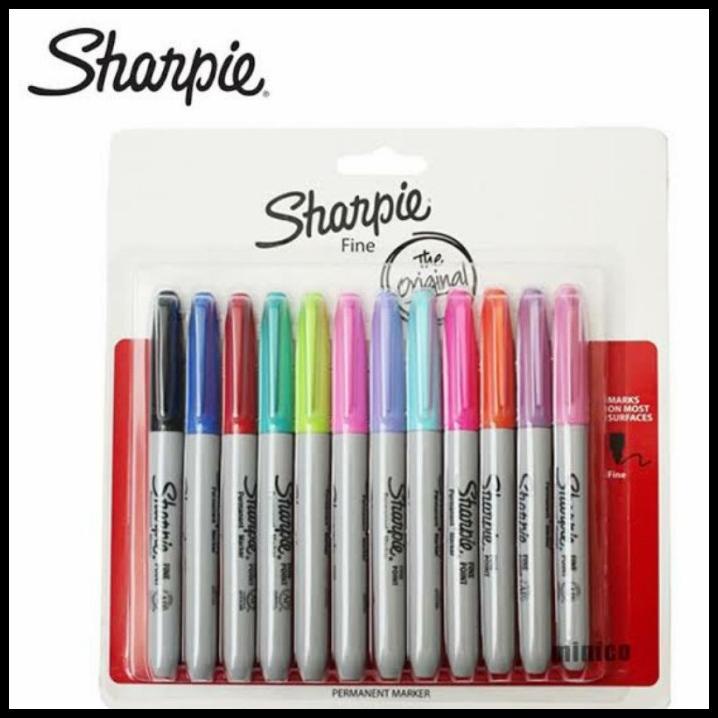 Jual Sharpie Fine The Original Set 12 Color - Basic - Spidol Permanen | Shopee Indonesia