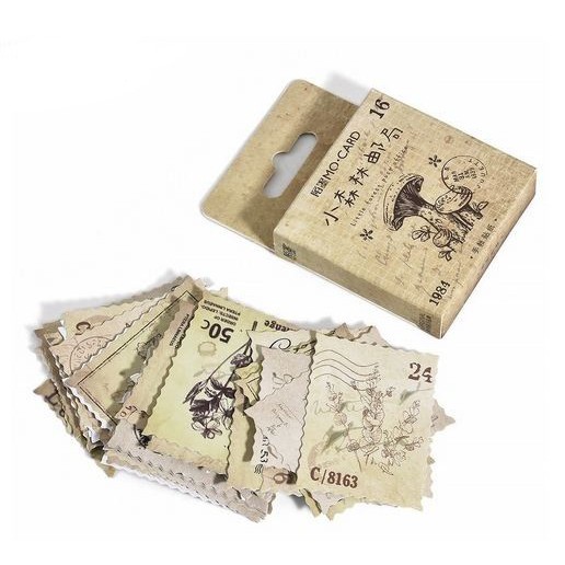 Jual Label Sticker - Vintage Post Office (46pcs) | Shopee Indonesia
