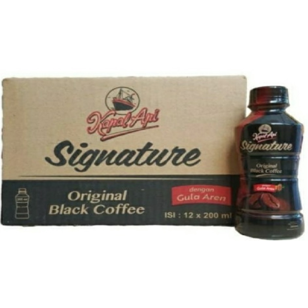 Jual Kapal Api Signature BOTOL DUS (12x 200ml) per Karton | Shopee ...