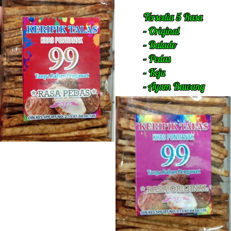 Jual Stick Talas Khas Pontianak / Keripik Talas 99 / Keripik Keladi ...