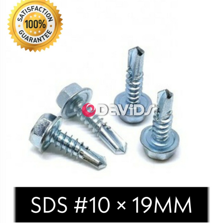 Jual Sekrup Baja Ringan Baut Roofing Skrup Hollow Reng 10X19 | Shopee ...