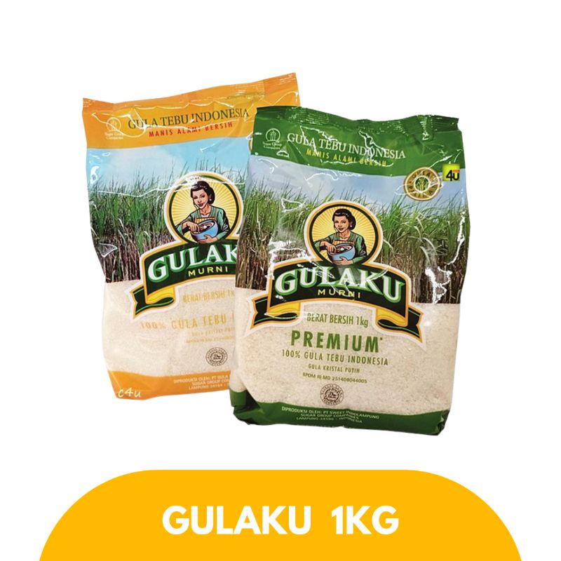 Jual GULAKU GULA PASIR PREMIUM 1kg/GULAKU Putih Premium Hijau 1kg/COD ...