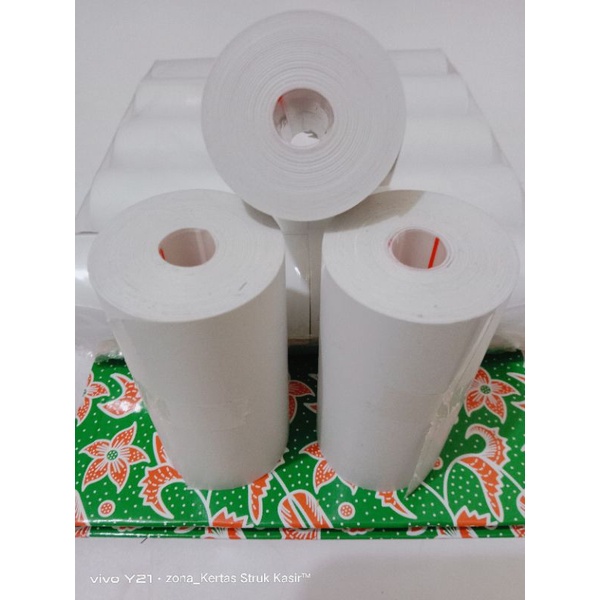 Jual KERTAS THERMAL STICKER 80 X 40MM STRUK EDC LABEL PRINTER 80MM ...
