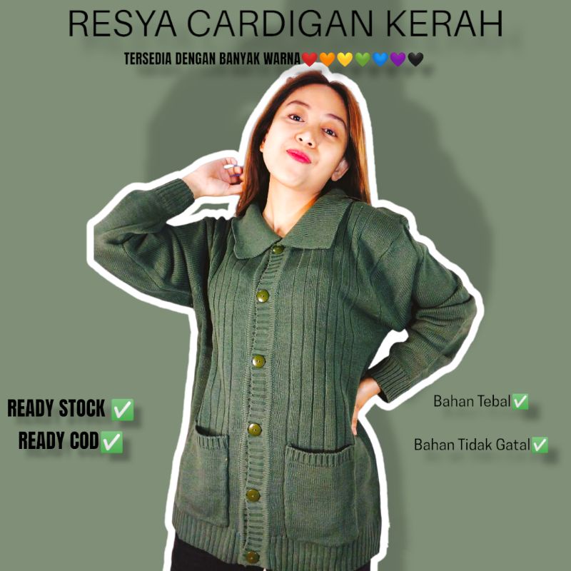 Jual NP STUFF OUTER CEWEK KUEH CARDIGAN KERAH OVERSIZE KOREAN STYLE ...