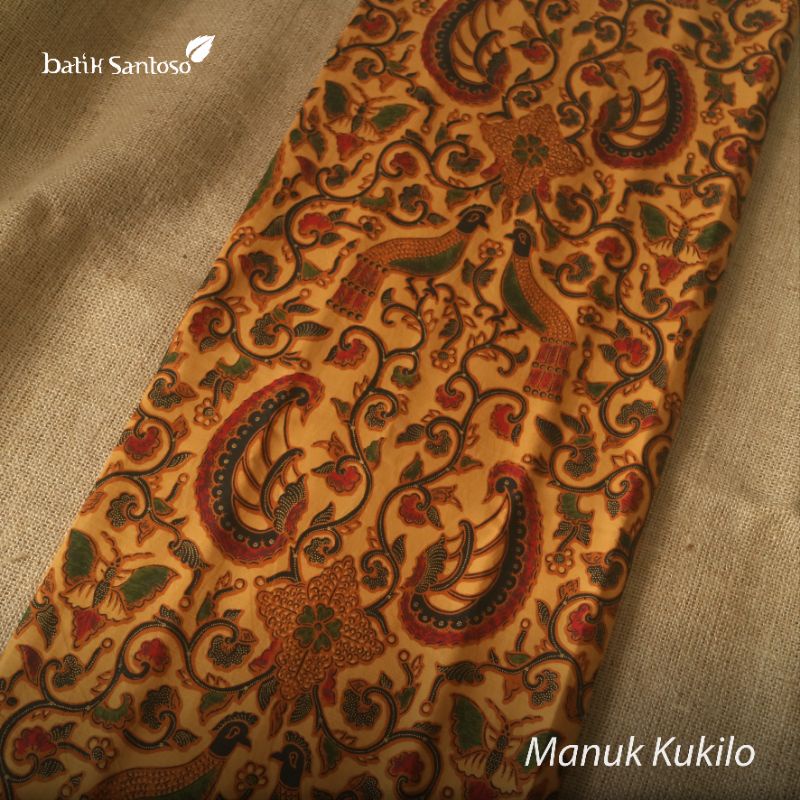 Jual Batik Santoso Manuk Kukilo - Kain Batik Sogan Colet | Shopee Indonesia