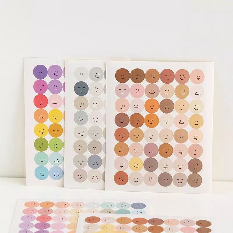 Jual Sticker Emoji Smiley Face Deco Jurnal Diary Scrapbook | Shopee ...