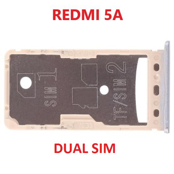 Jual SIM TRAY XIAOMI REDMI 5A DUAL SIM CARD HOLDER TEMPAT KARTU SIM ...