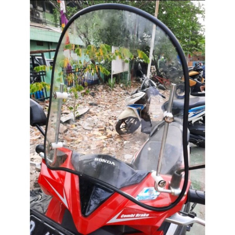 Jual COD WINDSHIELD WINSHILD /TAMENG PELINDUNG ANGIN DEBU + PANGKON ...