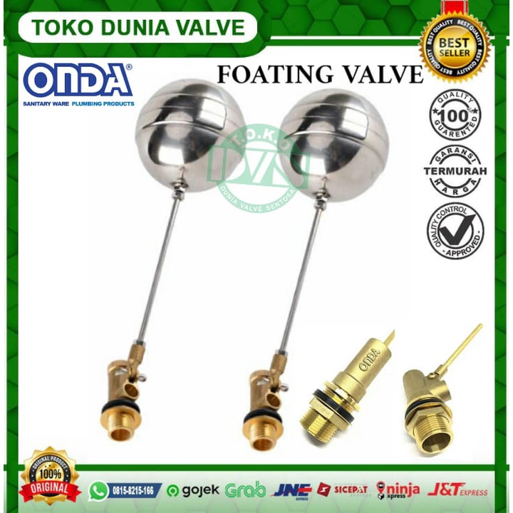 Jual ONDA FLOATING VALVE PELAMPUNG TANGKI DRAT 1-1/2" DN40 STAINLESS ...