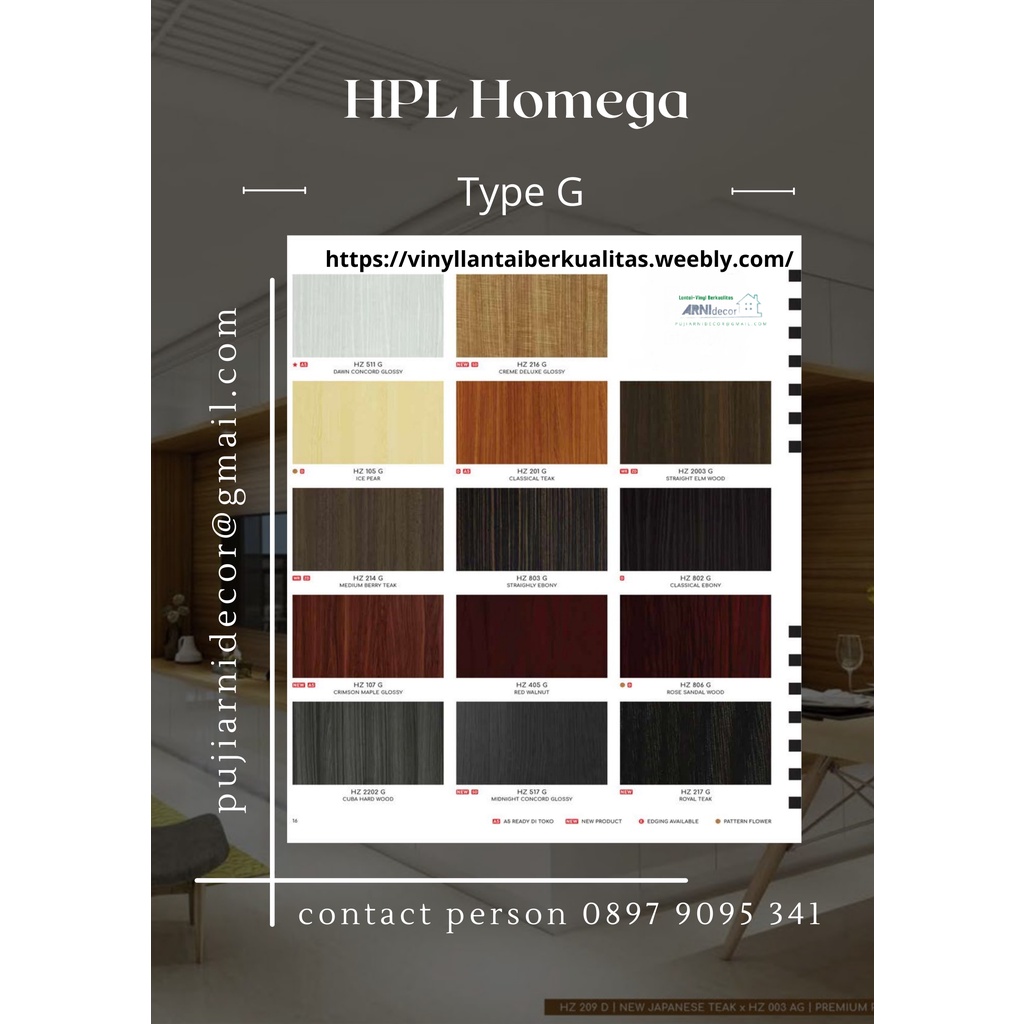 Jual Lapisan furniture Hpl Homega type g | Shopee Indonesia