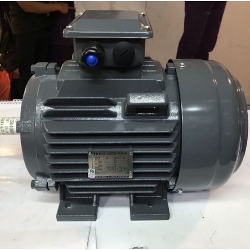 Jual Elektro Motor/Dinamo Teco 2.2Kw 3Hp 1400 RPM/4Pole 220/380V 3Phase 50Hz B3 IE1Model foot ...