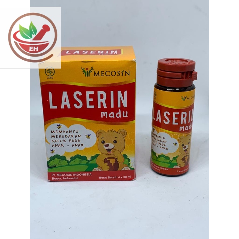 Jual laserin anak plus madu 1box isi 4botol @30ml obat batuk anak ...