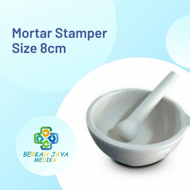 Jual Mortar Stamper Alat Penumbuk Obat 8cm|Mortar Lumpung Alu Porcelain ...