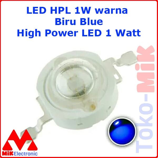 Jual High Power LED 1W HPL Biru 1 Watt Blue | Shopee Indonesia