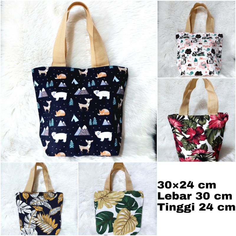 Jual Tas Kanvas Mukena Totebag Dompet Belanja | Shopee Indonesia