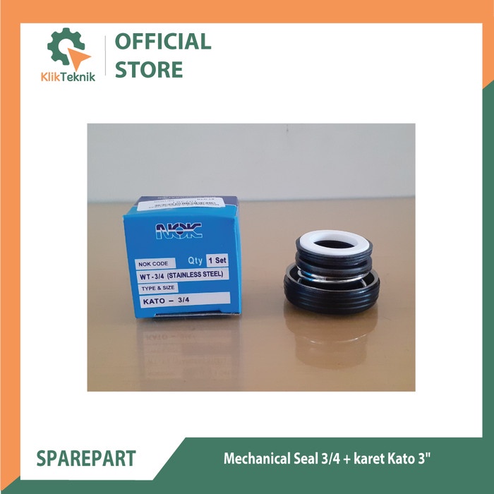 Jual Mechanical seal 3/4 + karet Kato 3 Jual Mechanical seal 3/4 + karet Kato 3