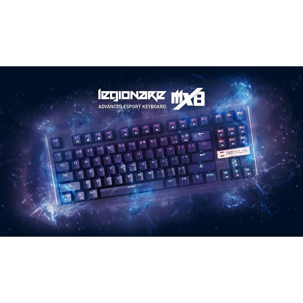 Jual Rexus Legionare MX8 RGB Optical Switch TKL Mechanical Keyboard ...