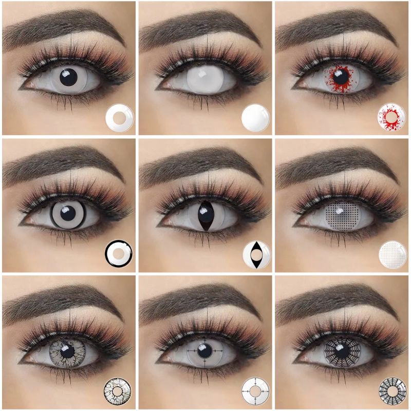 Jual Softlens Cosplay Halloween White Serries Lensa Mata Seri Warna ...