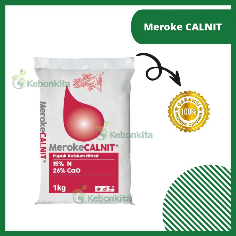 Jual Meroke CALNIT Kemasan Pabrik 1kg - Pupuk Kalsium Nitrat Hidroponik ...
