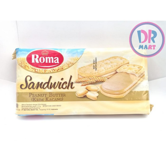 Jual Roma Sandwich Peanut 189gr | Shopee Indonesia