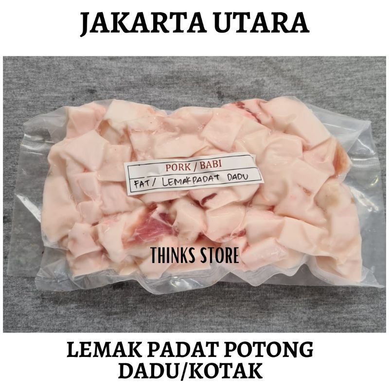 Jual Lemak Padat Babi Potong Dadu - Pork Lard - Pork Fat 500gr | Shopee ...