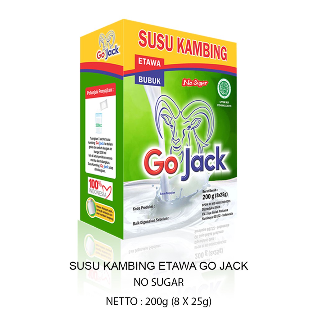 Jual Susu Kambing Etawa Go Jack 200g (No Sugar) | Shopee Indonesia