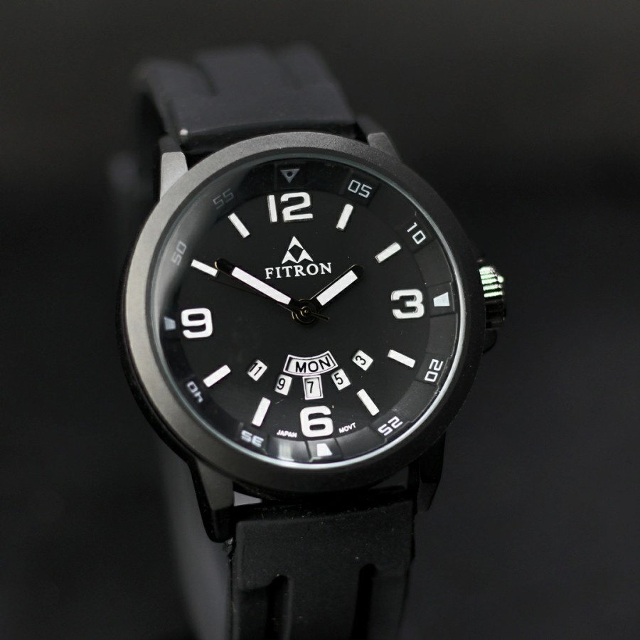 Jual jam tangan pria fashion fitron tanggal hari aktif | Shopee Indonesia