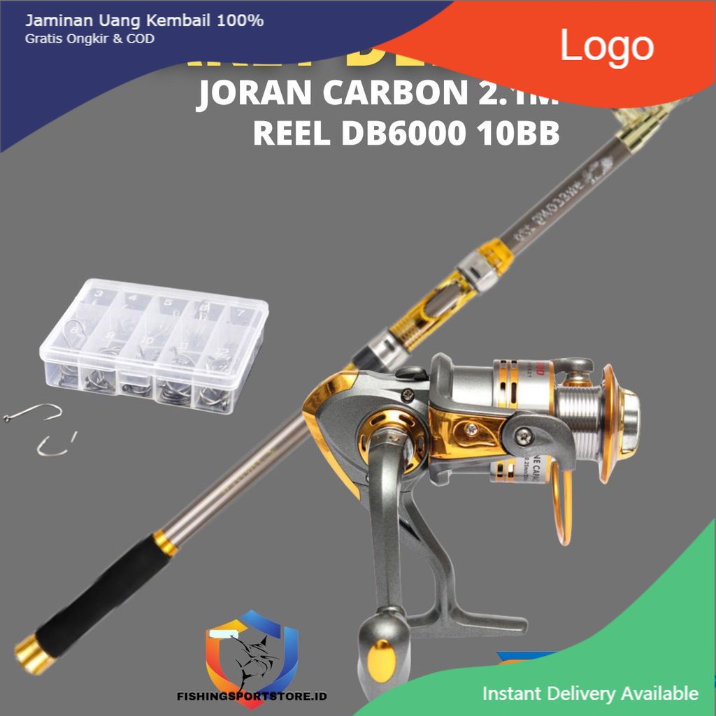 Jual Paket Mancing Mania Set Pancing Laut Kekuatan Max 20 Kg Joran ...