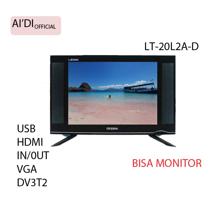 Jual TV MURAH LT-20L2A-D TV LED IKEDO digital 20 inch | Shopee Indonesia