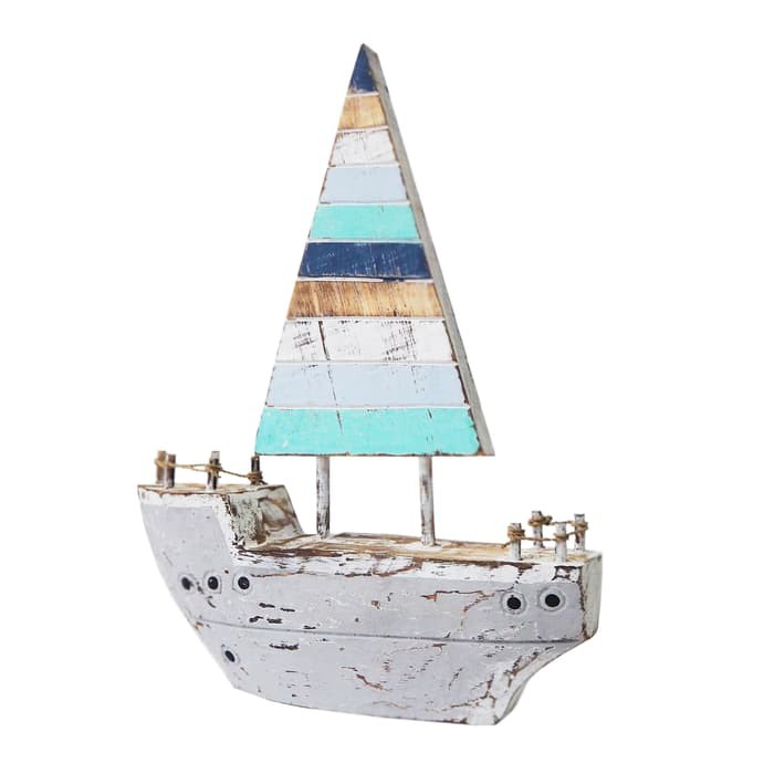 Jual Rahu | hiasan dekorasi meja pajangan perahu kapal laut kayu layar ...