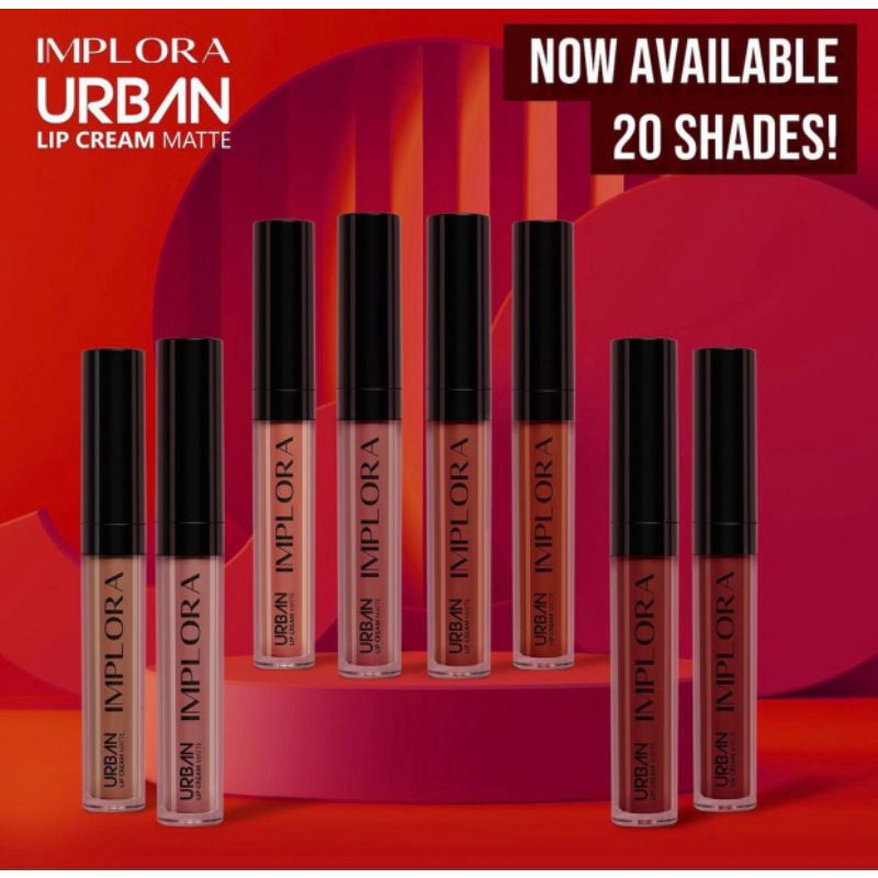 Jual [READY 20 WARNA]Lipstik Matte Implora Urban Lip Cream Lipstick ...