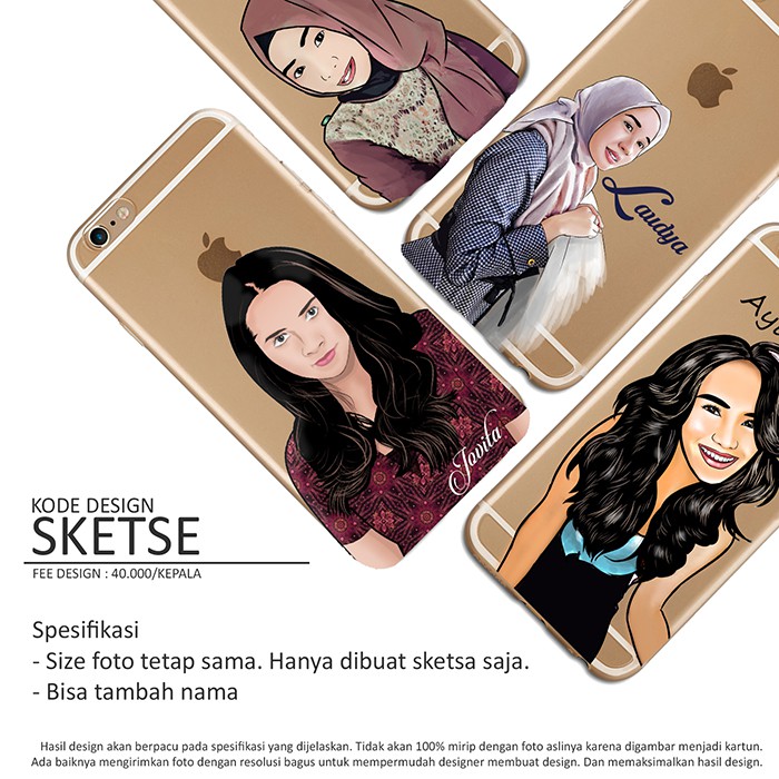 Jual Premium Custom SKETSA CASE - SKETSE DESIGN CASE (All type HP ...