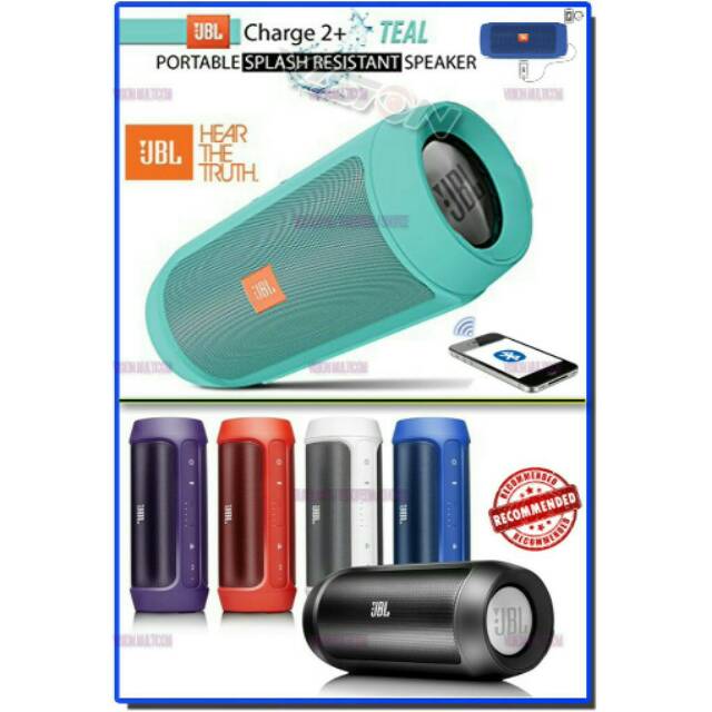 Jual Spiker speaker jbl portable super extrabass charge 2+ wireless ...