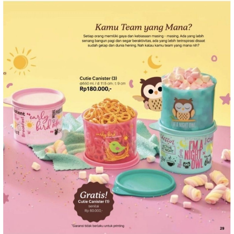 Jual Cutie Canister Tupperware | Shopee Indonesia