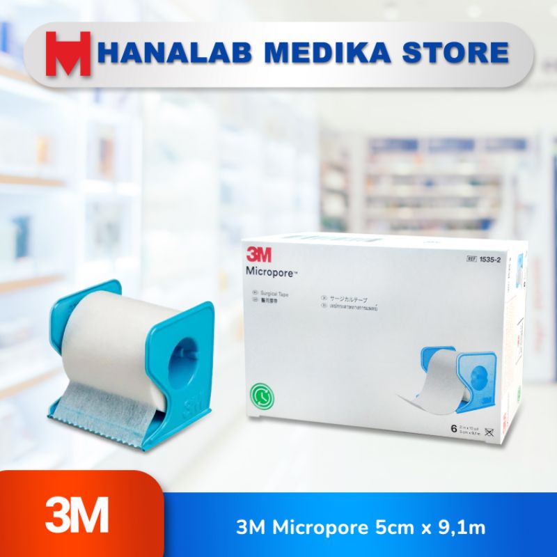 Jual Micropore 2in 3M / Per ROLL | Shopee Indonesia