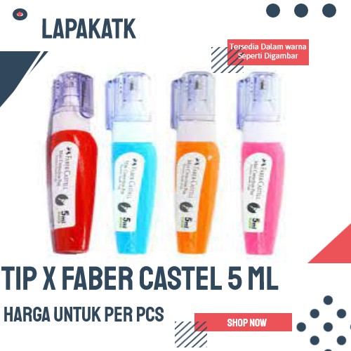 Jual Correction Pen / Tip-x cair Faber Castell 5 ml x | Shopee Indonesia