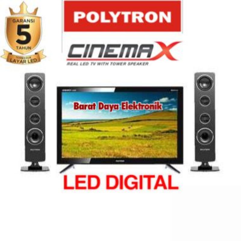 Jual LED POLYTRON DIGITAL 24 INCHI TV LED DIGITAL 24 inch USB Movie ...