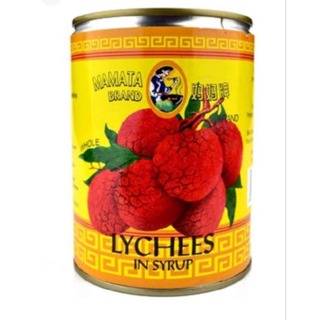 Jual Buah Leci Kaleng Lychees in Syrup ukuran 565 gram merek Mamata ...