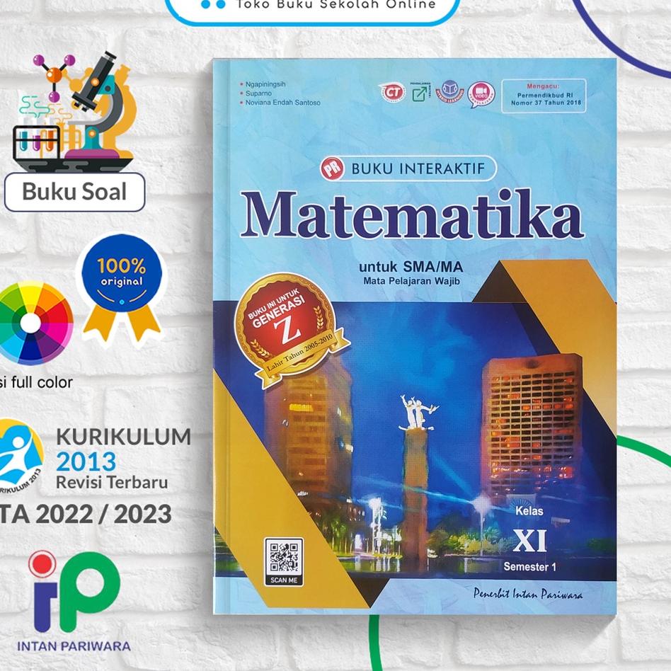 Jual Update! Buku PR Interaktif Matematika Wajib SMA/MA Kelas 11 Semester 1 - Intan Pariwara ...