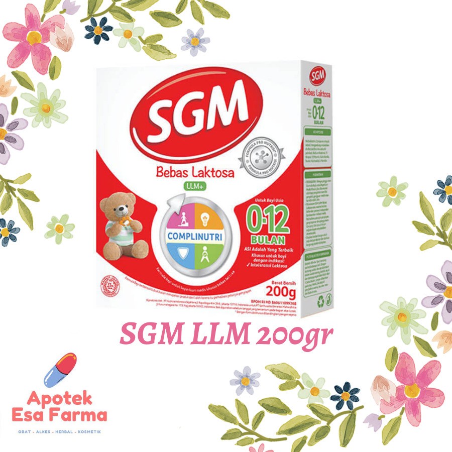 Jual SGM LLM 0-12 bulan 200 gr susu bebas laktosa susu anak bay ...