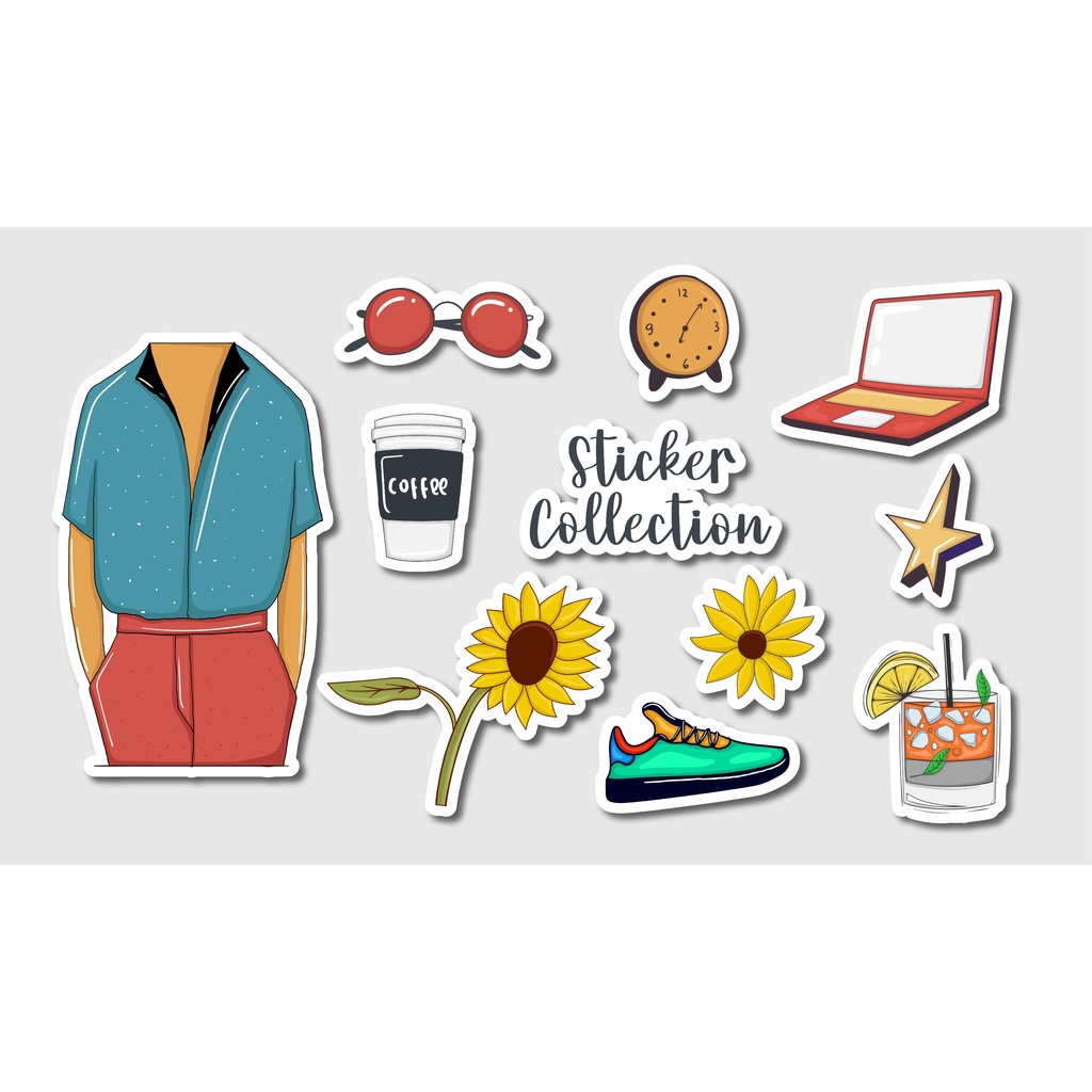 Jual Sticker Aesthetic Summer Boys Collection - Sticker Tumblr Hello ...