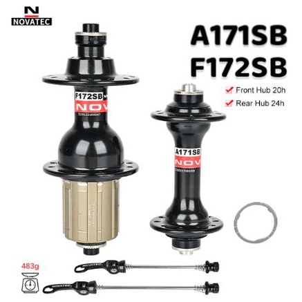 Jual Hub Freehub Novatec Roadbike 20 24 Hole 4 Bearing A171SB F172SB ...