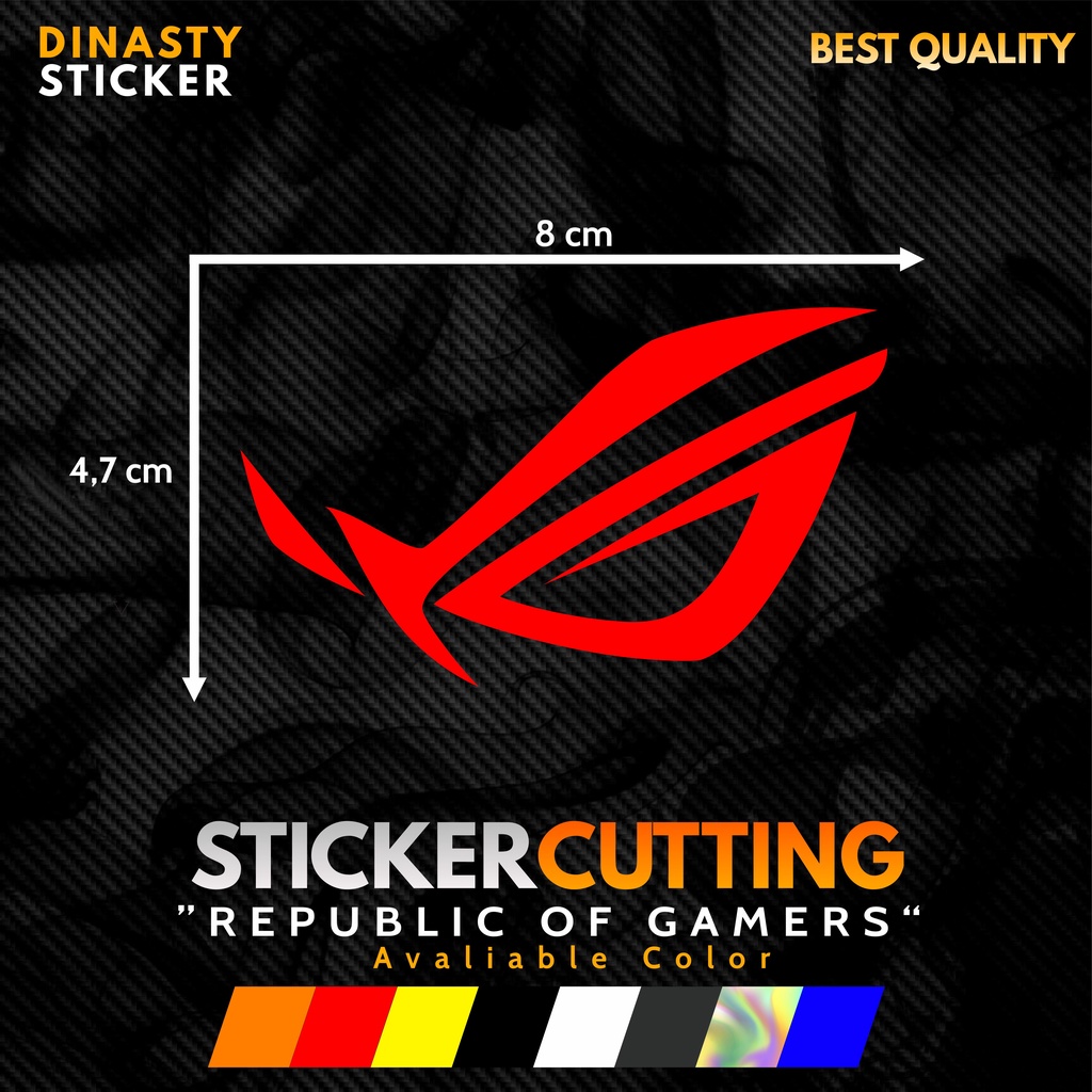 Jual STICKER STIKER CUTTING ROG REPUBLIC OF GAMERS | Shopee Indonesia