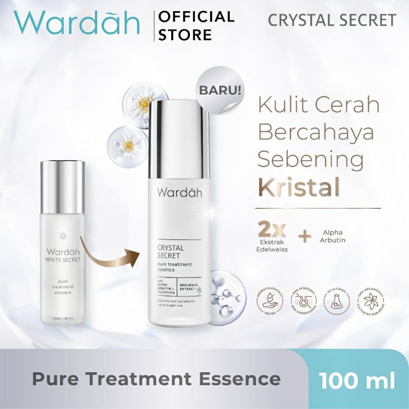 Jual Wardah Crystal Secret Pure Treatment Essence 100 ml (Essence untuk ...