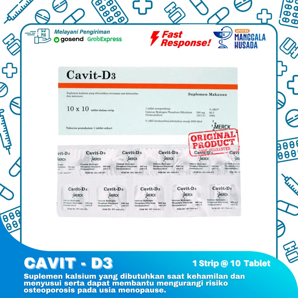 Jual CAVIT D3 TABLET PER STRIP @ 10 TABLET | Shopee Indonesia