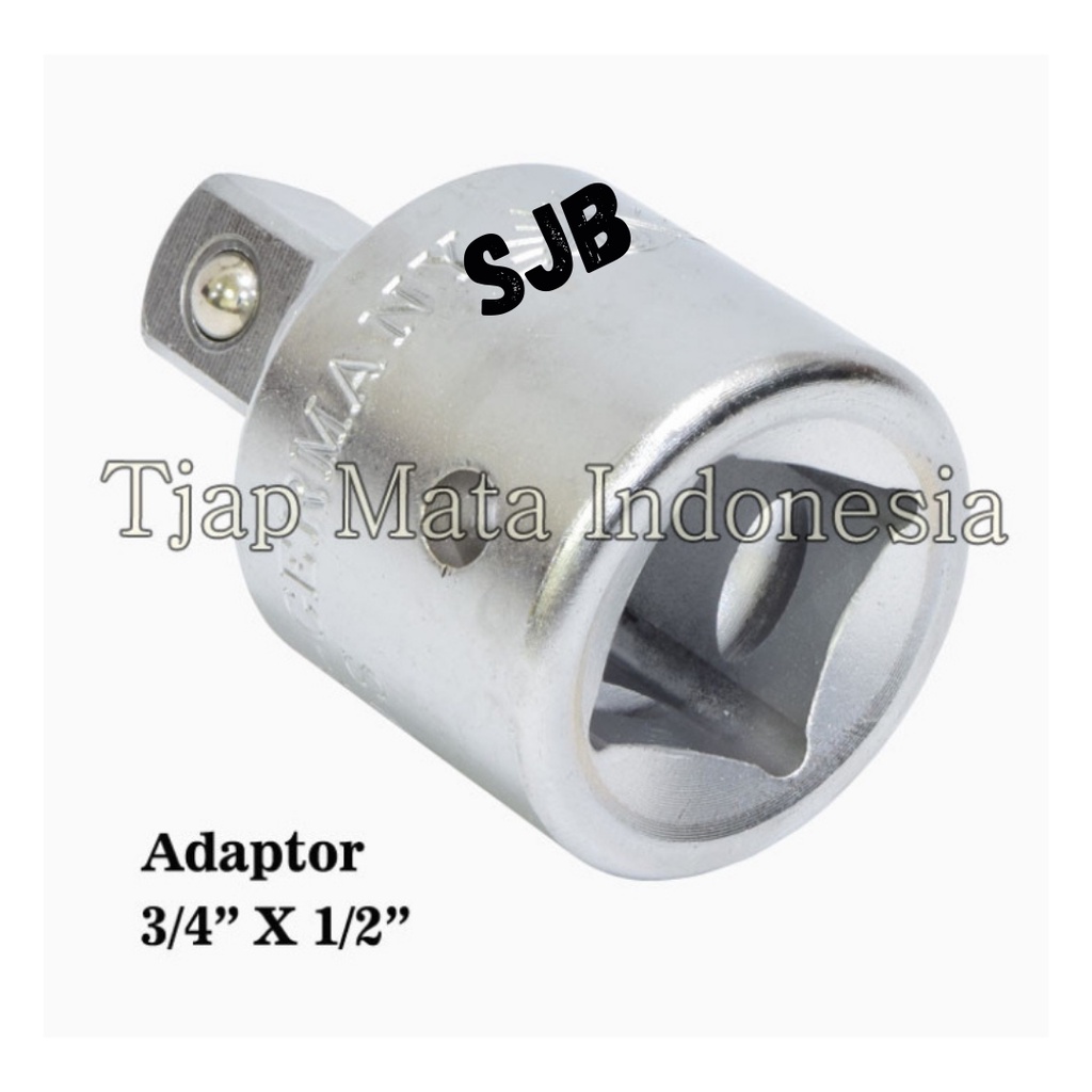Jual Adaptor Socket 3/4 to 1/2 male Sambungan Shock 3/4 inch x 1/2 inch ...